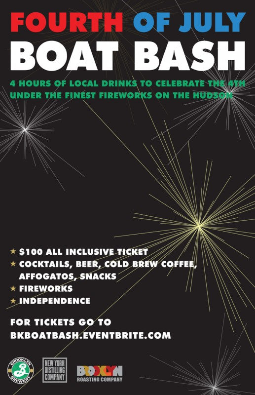 Come To Our Fourth Of July Boat Bash! - Brooklyn Roasting Company