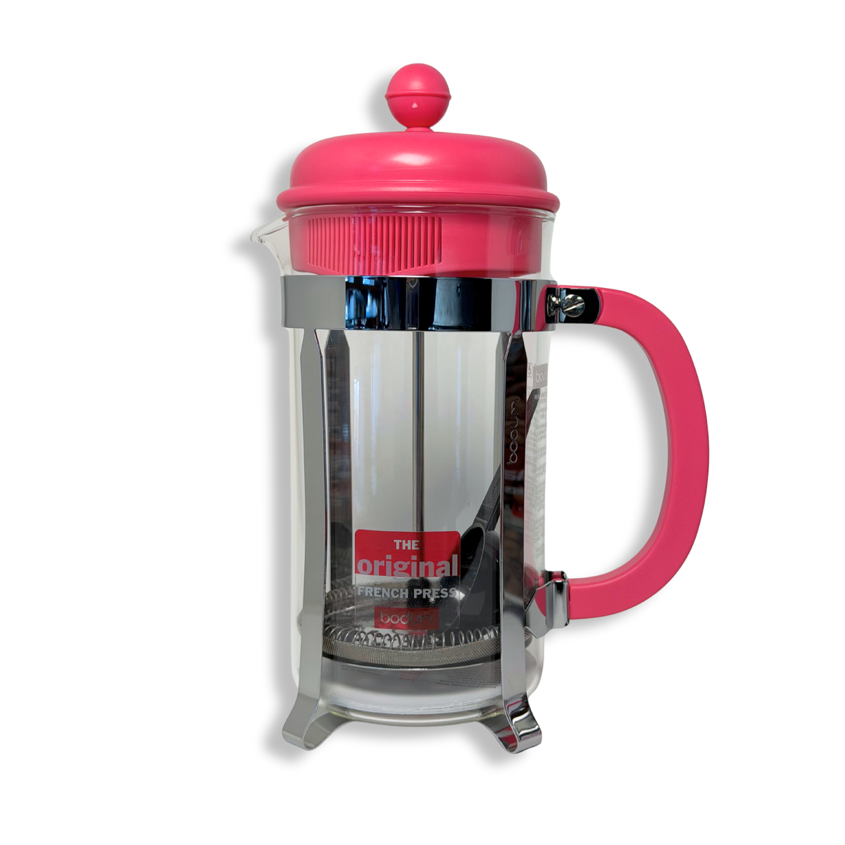 Pink French Press from Brooklyn Roasting Company